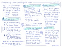 Making the most of paper notes :: Sacha Chua